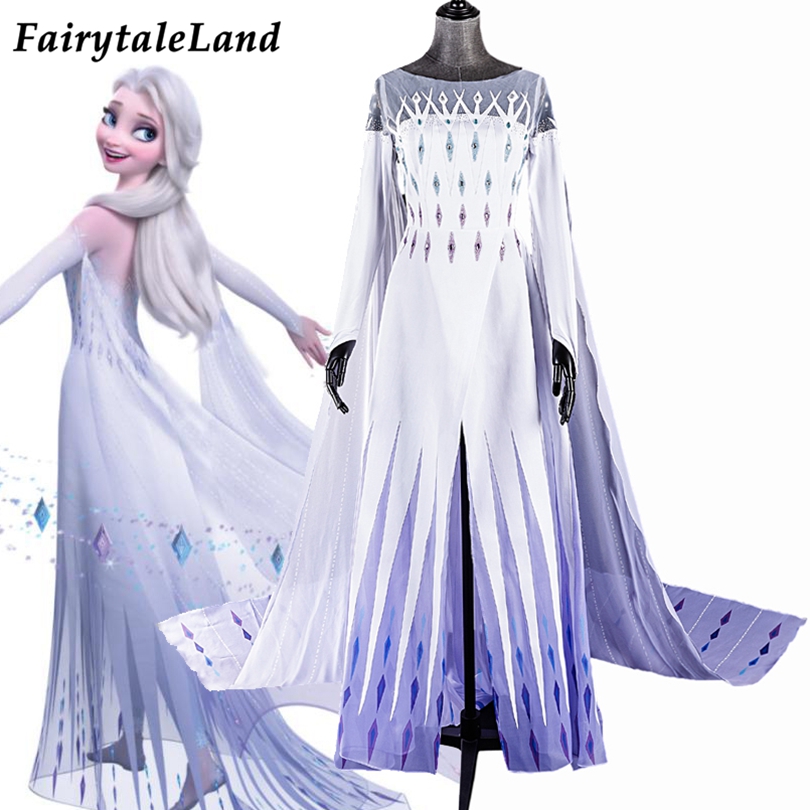Frozen 2 Anna Coronation Cosplay Costume Fancy Halloween Princess Dress ...
